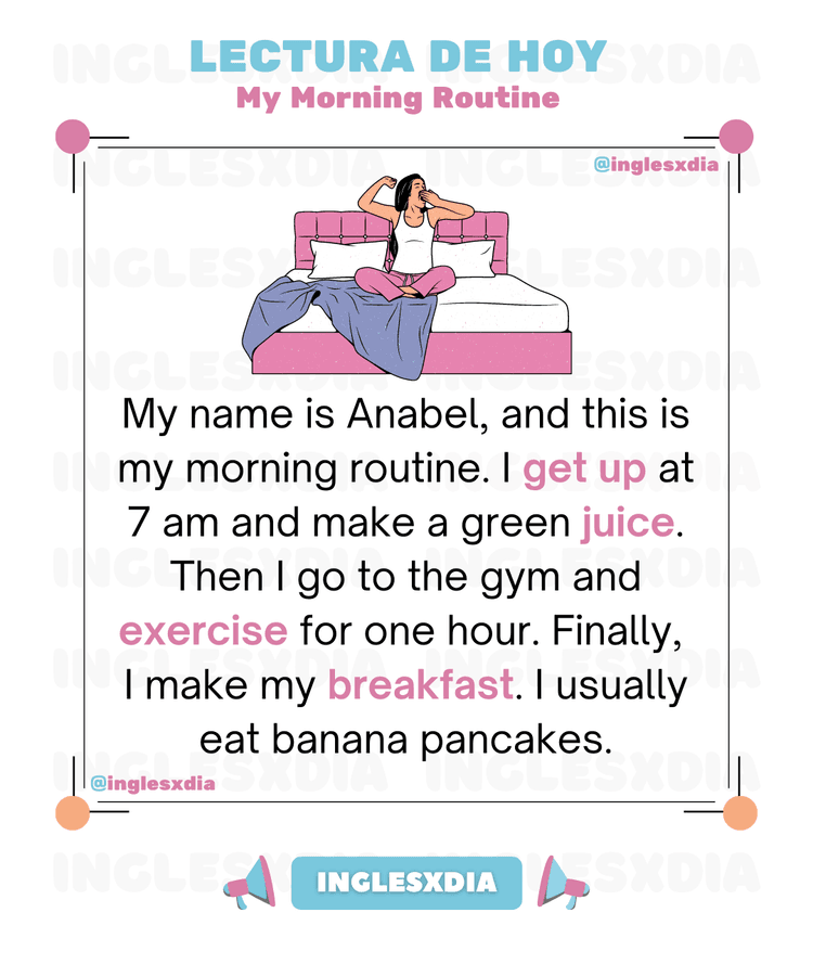 Curso de inglés en línea: Lectura corta · My Morning Routine