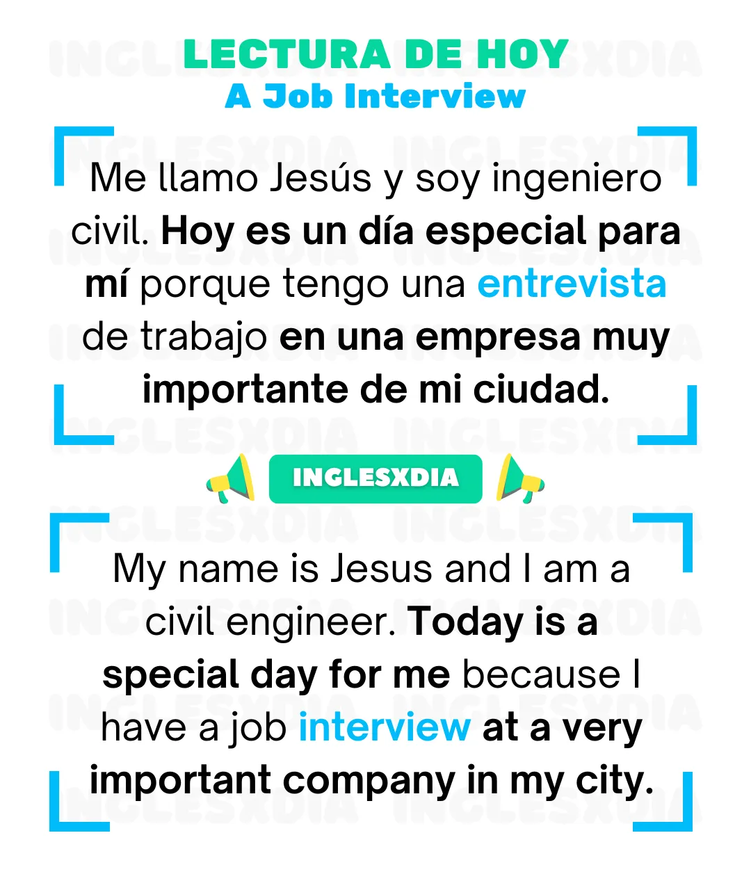 Curso de inglés en línea: Lectura básica · A Job Interview
